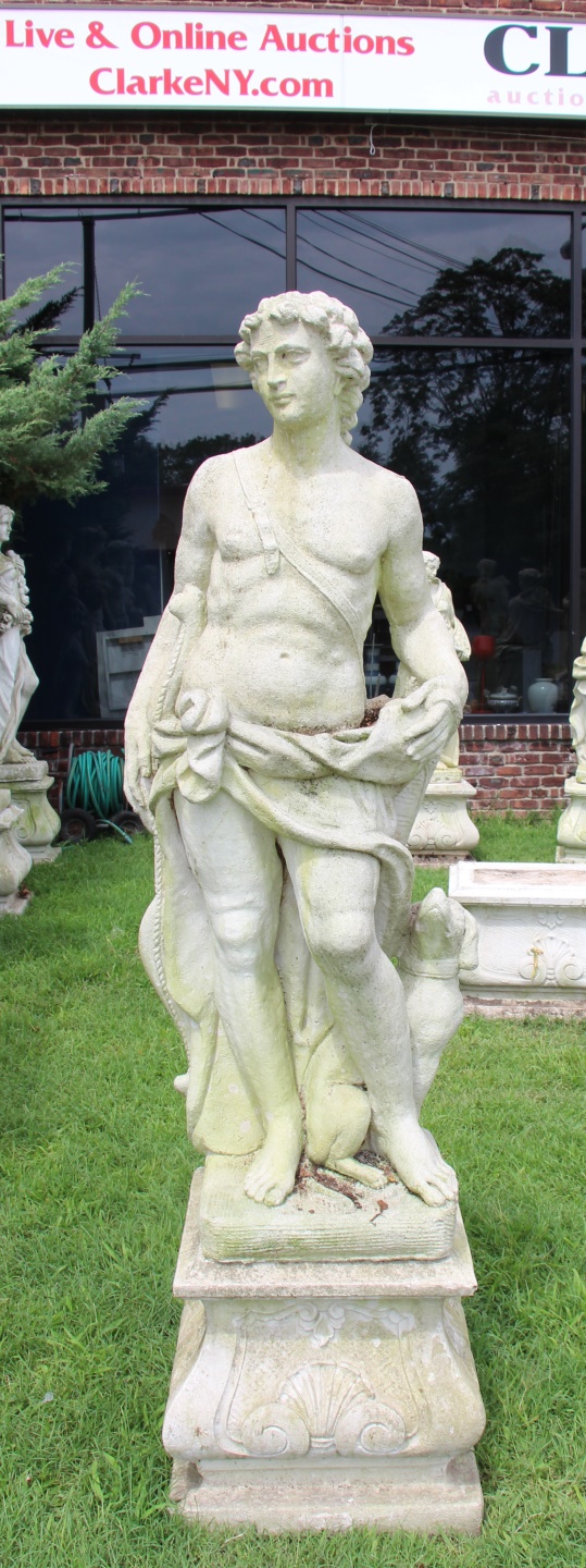 Antique Life Size Cement Statue Of A Classical | Barnebys